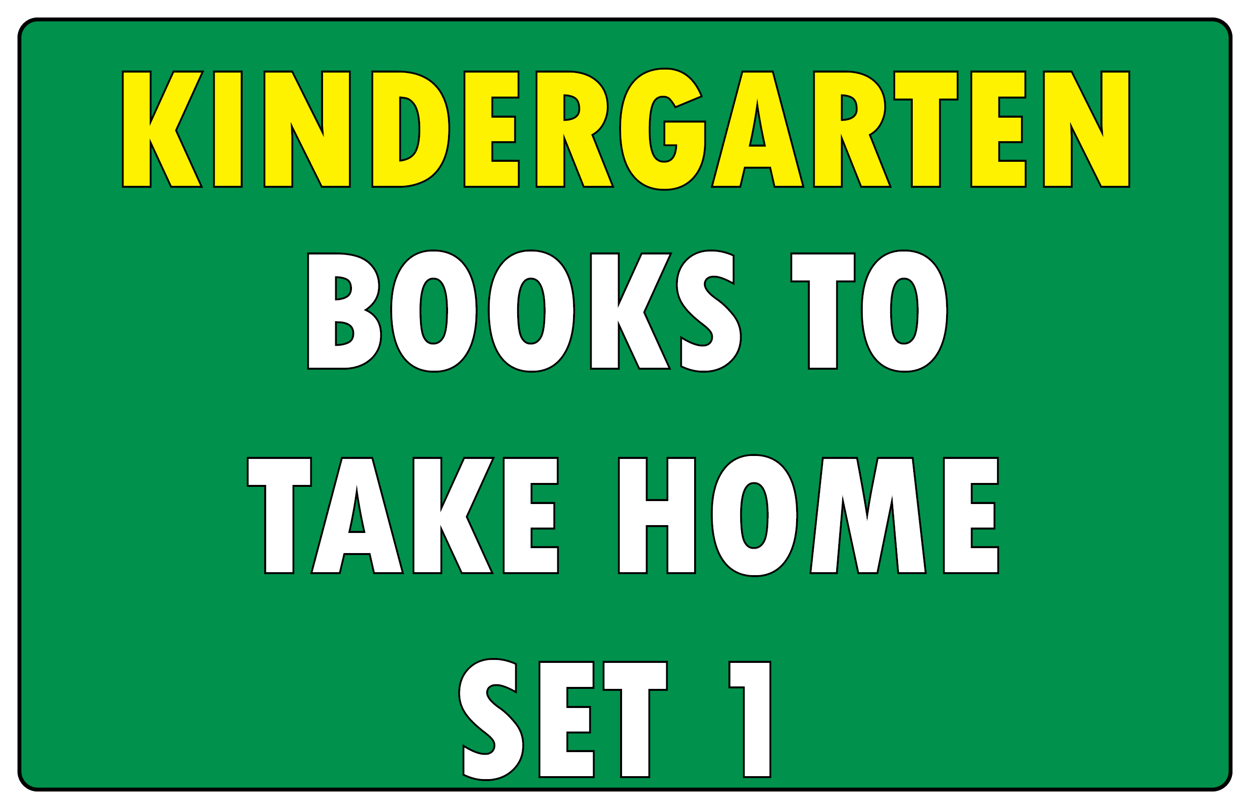 Take-Home Books Kindergarten Set 1: Free Books For Read Across America Day